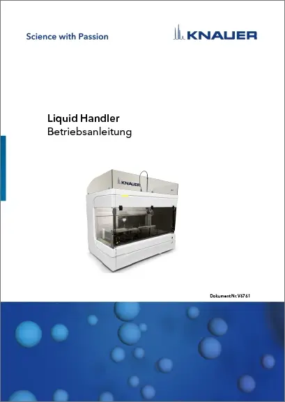 KNAUER Liquid Handlers | Manuals & Guides